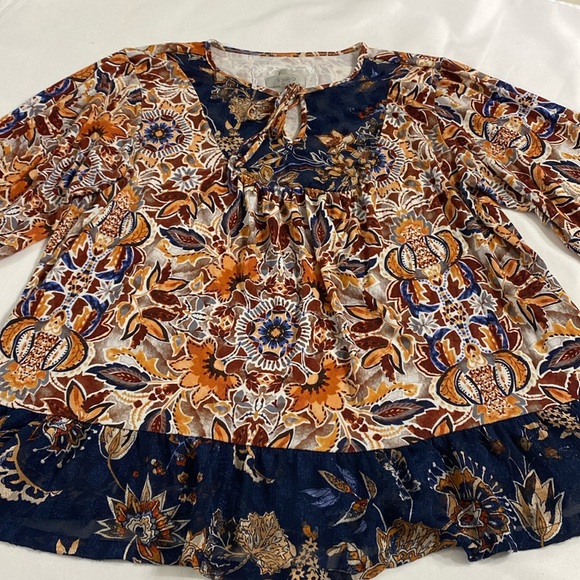 Cupio | Tops | Cupio Blouse Bohemian Inspired Size M | Poshmark